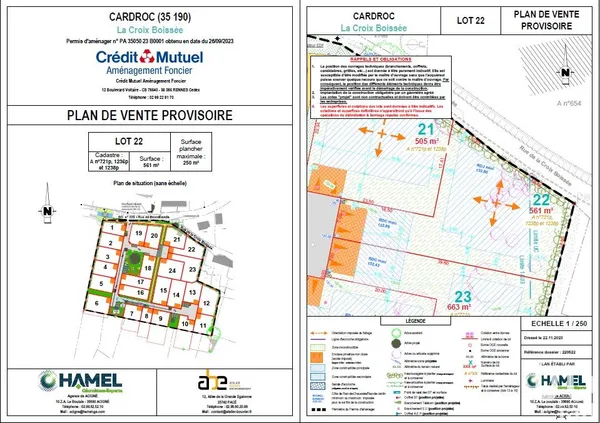 Sale land in Miniac-sous-Bécherel (35190): land 529 m² - 2032728 - iad
