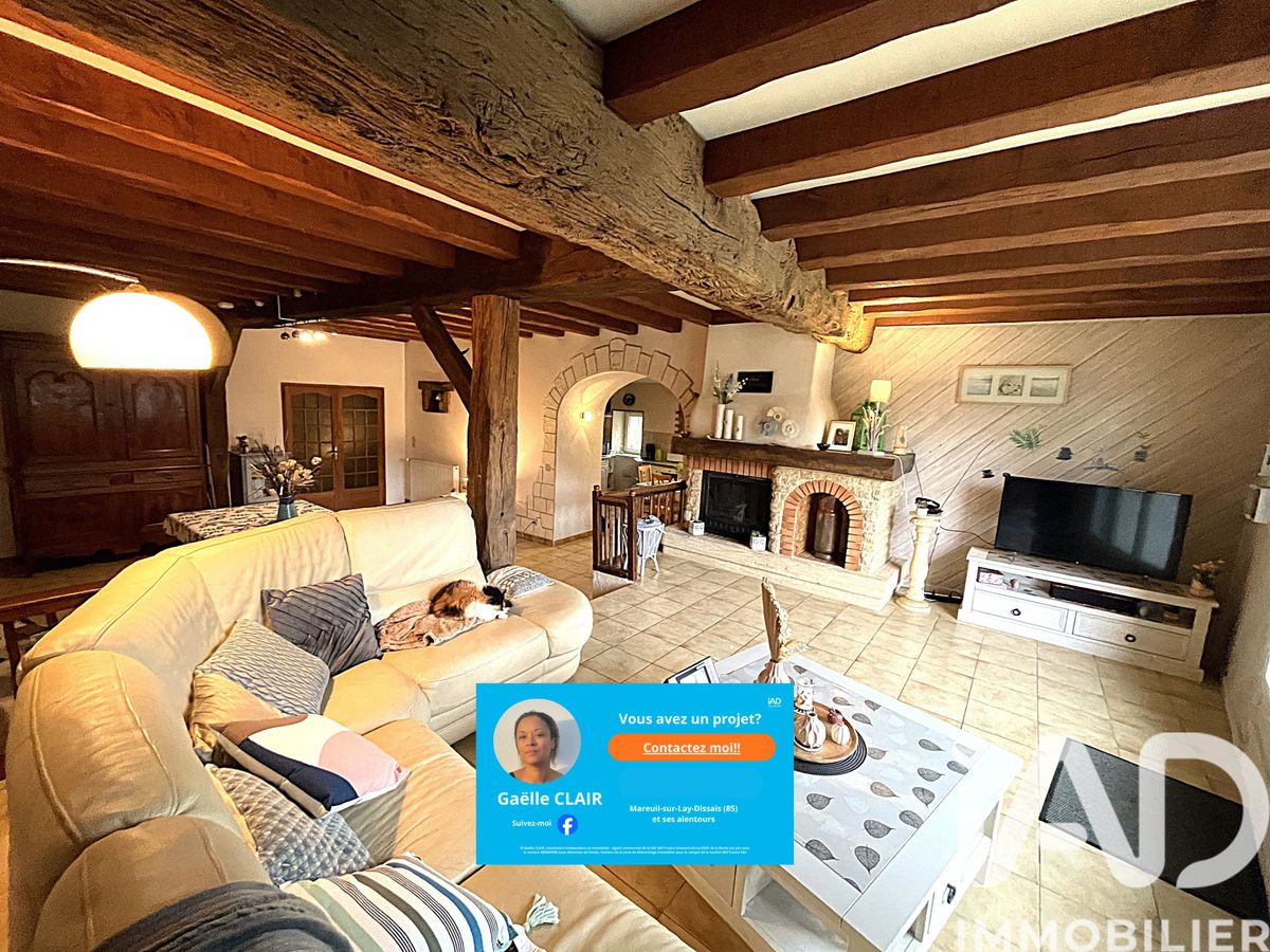 Vente maison à Mareuil-sur-Lay-Dissais (85320) : maison 8 pièces 248 m² ...