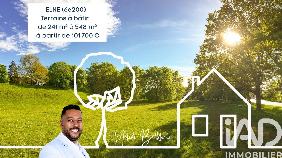 Vente terrain à ELNE (66200) : terrain à bâtir 342 m² - 1943786 - iad